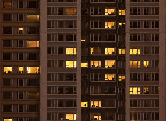 Night Building Texture Office Building At Night Seamless Texture Tile