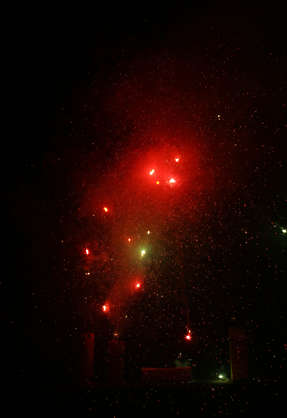 Red Nebula Fireworks