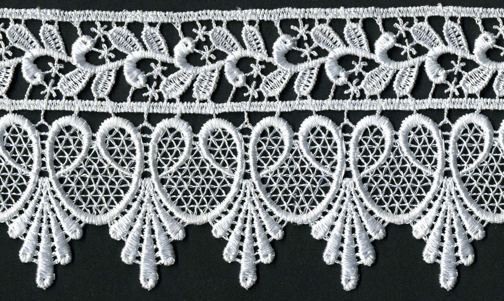 FabricLaceTrims0032 - Free Background Texture - lace fabric trim edge ...