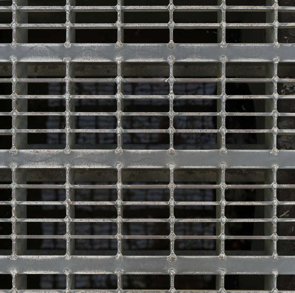 Black Metal Grate Background