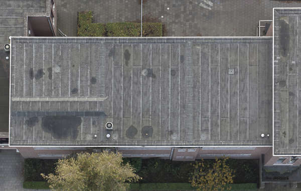Industrial Rooftop Aerial View Large