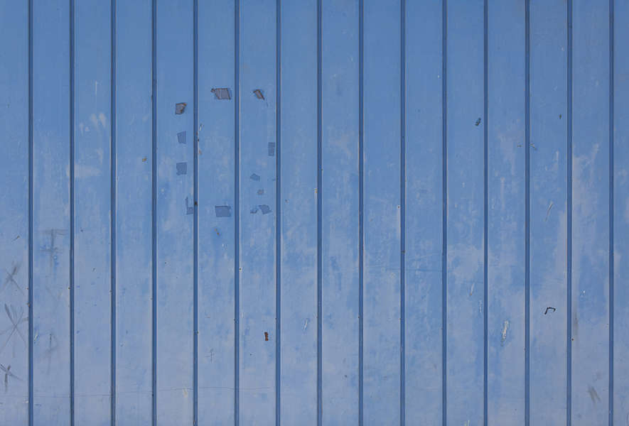 Old Blue Wood Siding